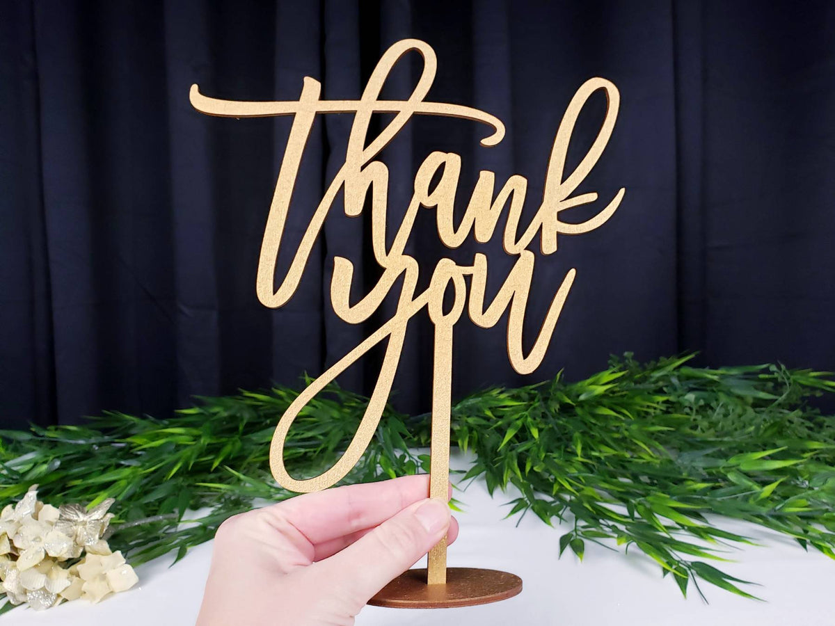 Thank You Table Sign – Wedding Appeal