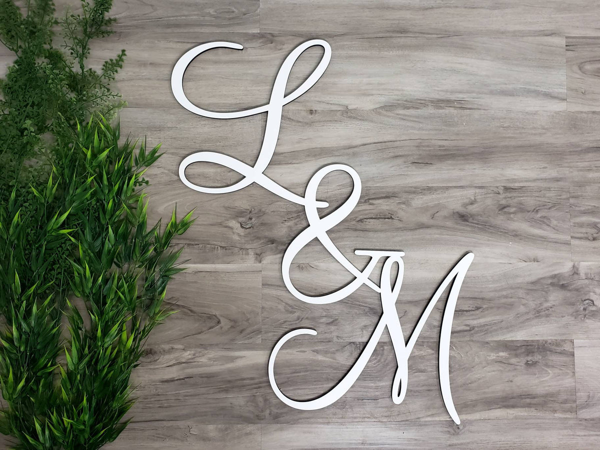 Cursive Initials Sign – Wedding Appeal